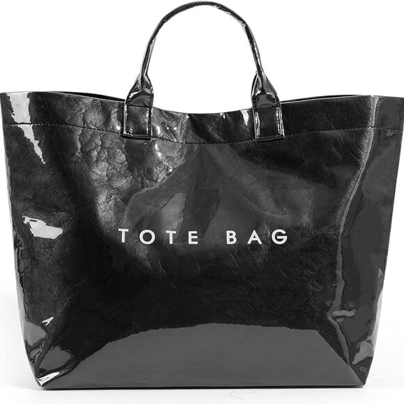 Jewelry | Large Tote Bags For Women Pvc Clear Totes Bag Plastic Carry ...